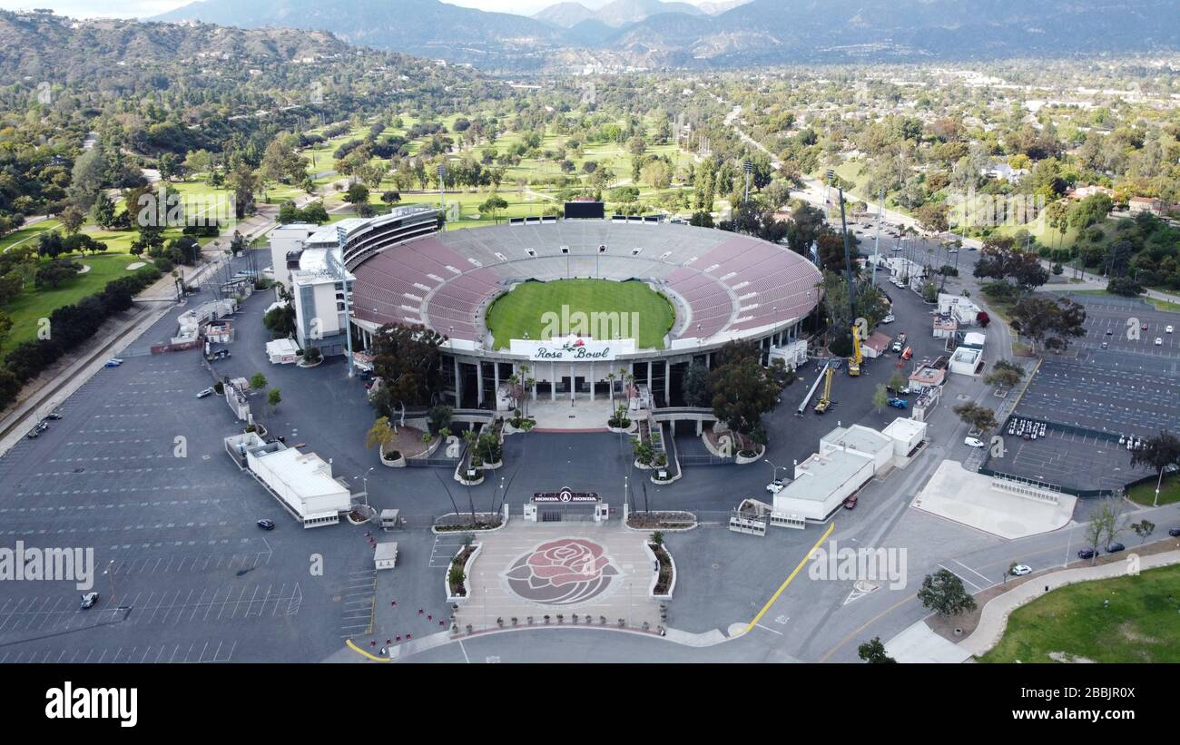 Pasadena, United States . 21st Mar, 2020. General overall aerial view ...