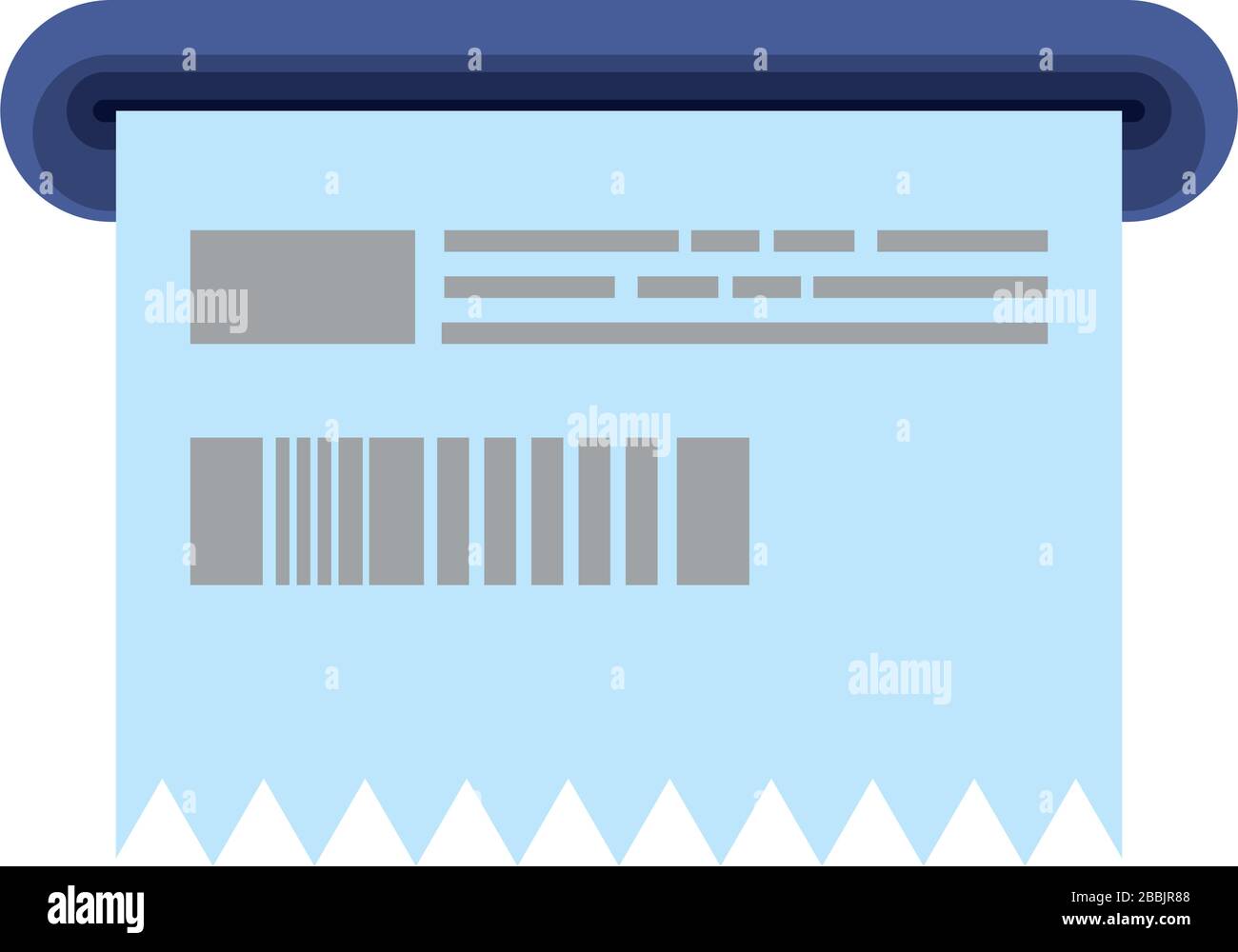 paper receipt document isolated icon Stock Vector Image & Art - Alamy
