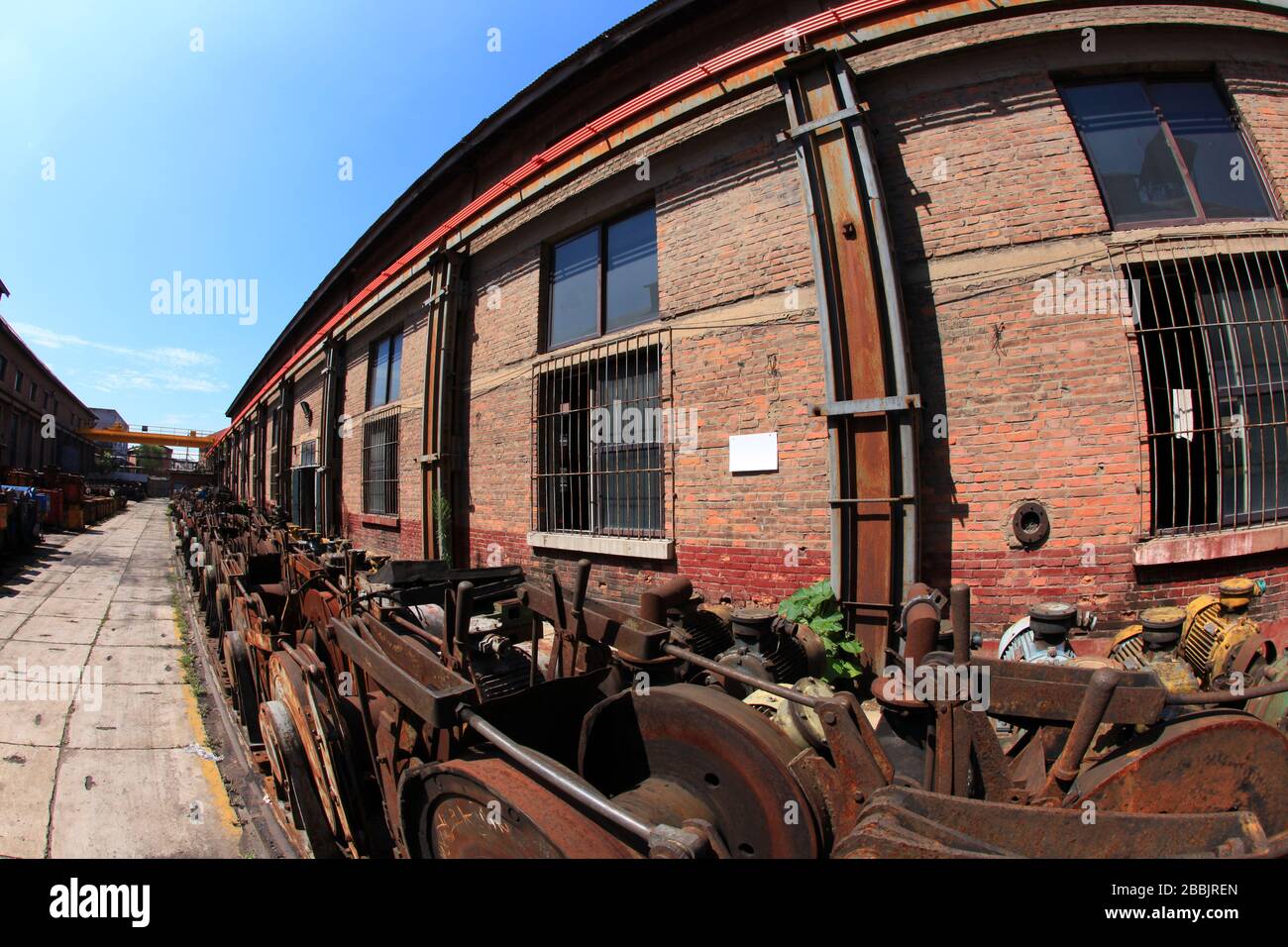 The plant and equipment of a coal mine, construction site Stock Photo ...