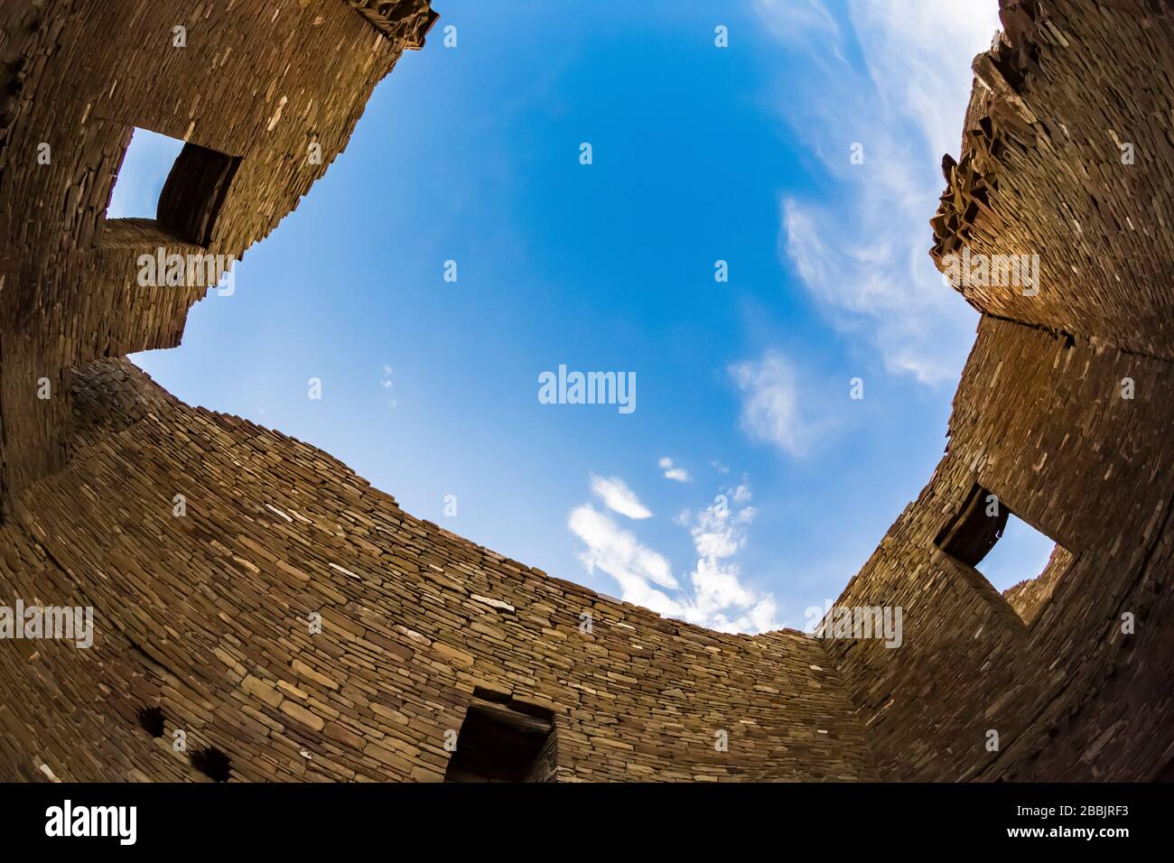Masonry walls of buildings, consisting of sandstone and mud mortar with ...