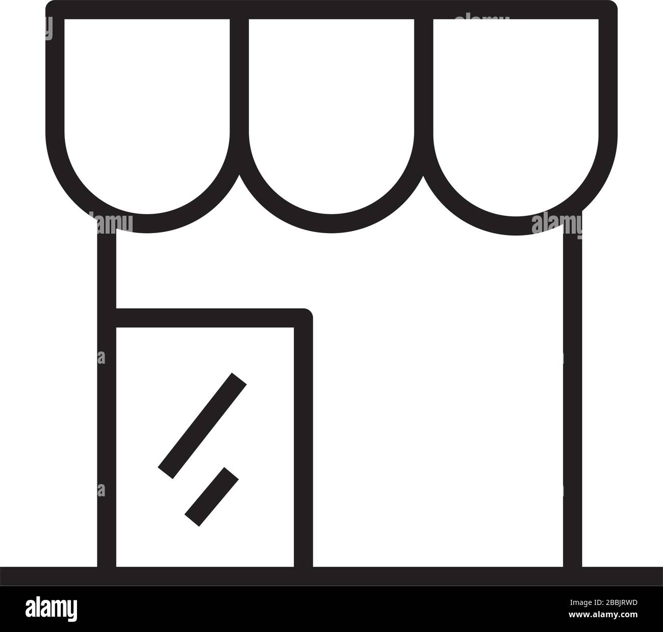 store building facade line style icon Stock Vector Image & Art - Alamy