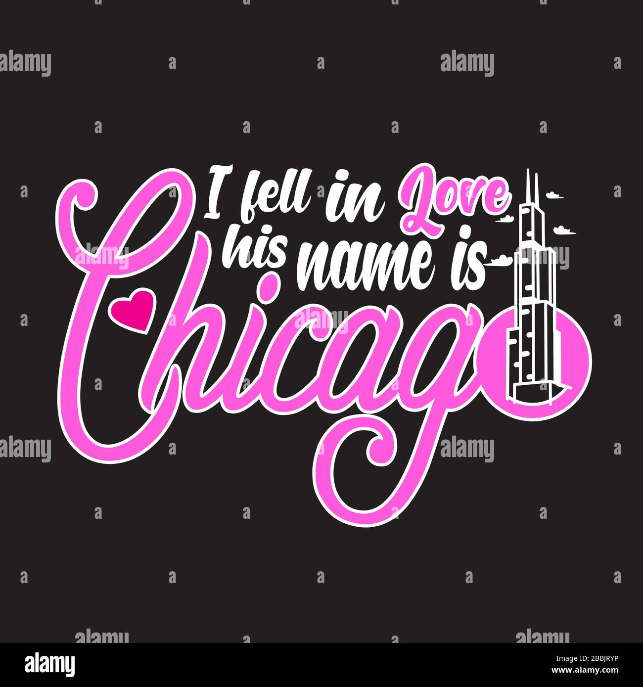 I love chicago Stock Vector Images - Alamy