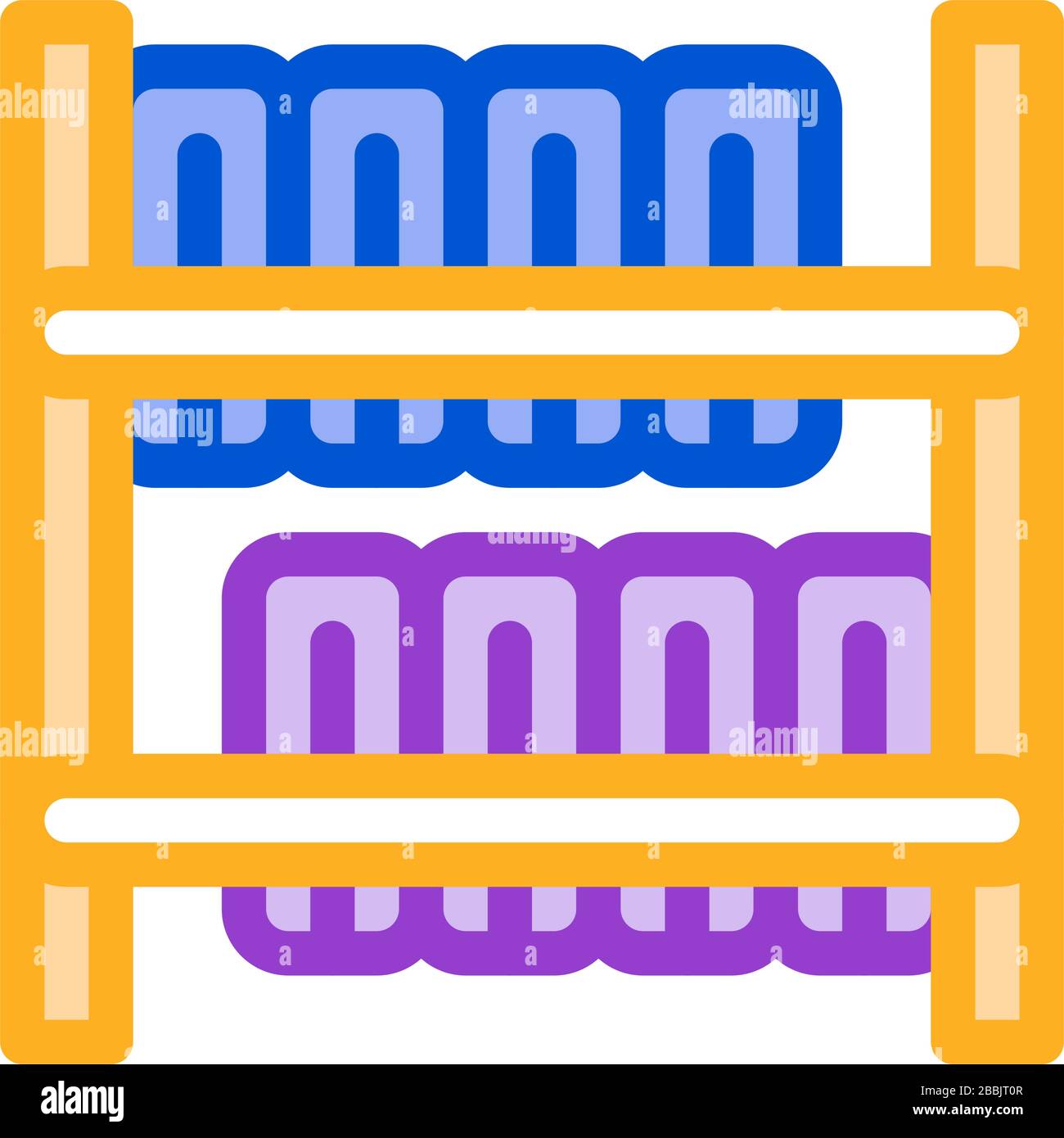 tire warehouse icon vector outline illustration Stock Vector Image ...
