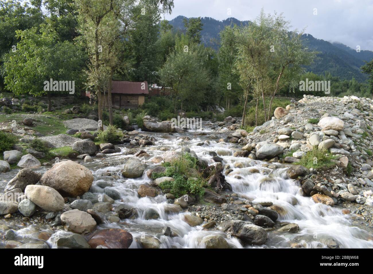 Water Streams In Kashmir "Doodhpathri Means A 'Valley Of Milk', Famous