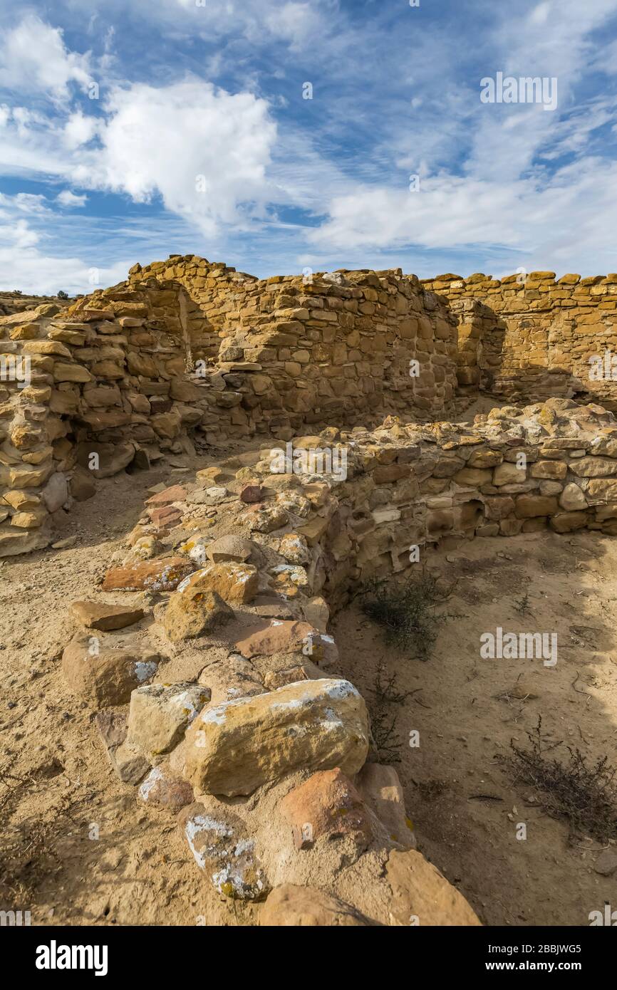 Casa Rinconada ruins in Chaco Culture National Historical Park, New ...