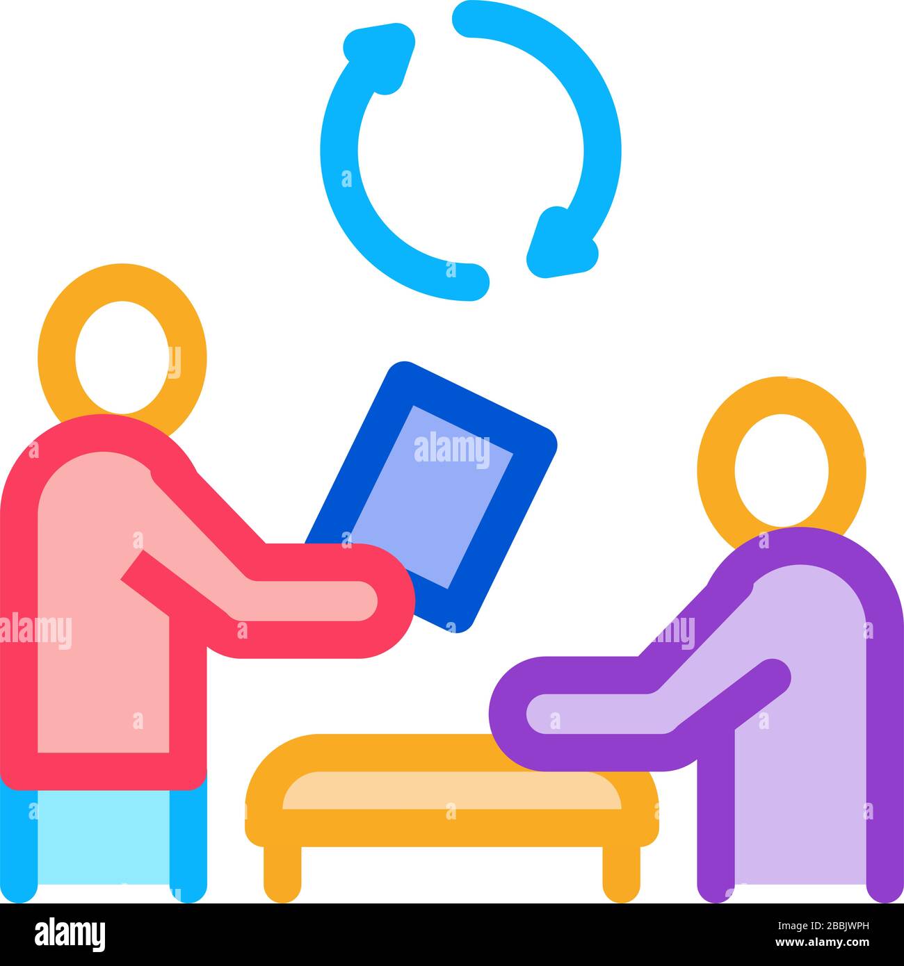 disk formatting icon vector outline illustration Stock Vector Image ...