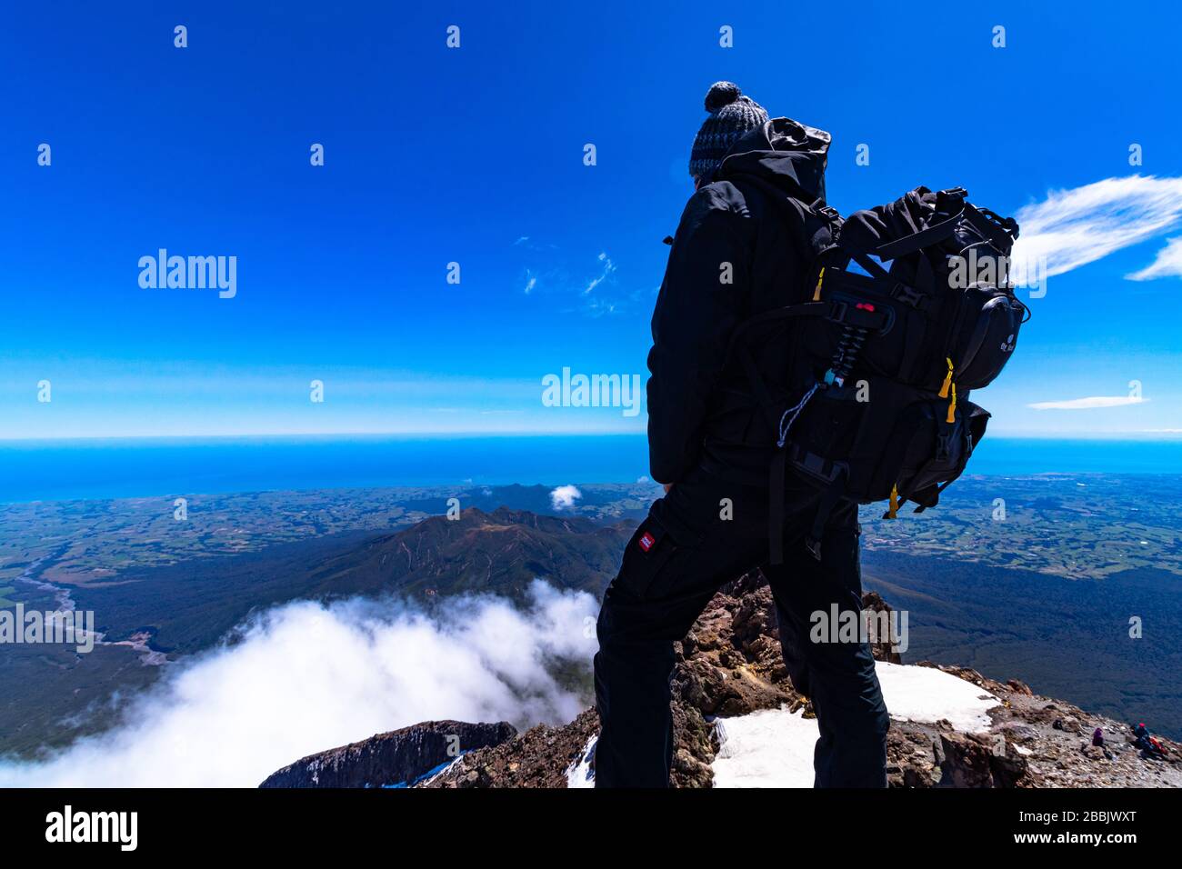 Taranaki summit climb in new zealand4 Stock Photo - Alamy