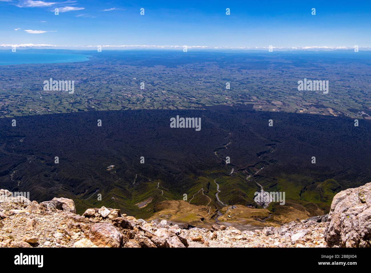 Taranaki summit climb in new zealand7 Stock Photo - Alamy