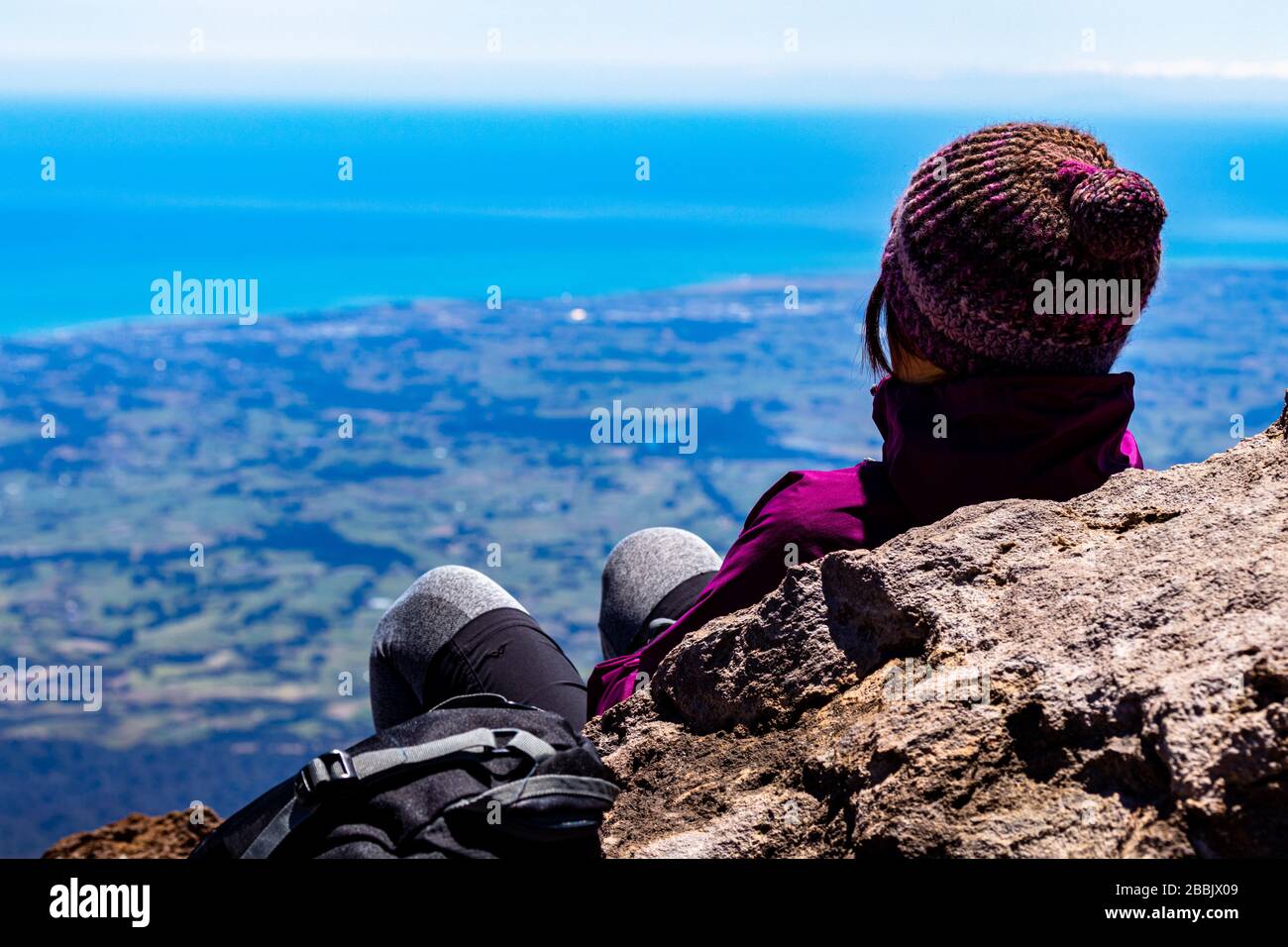 Taranaki summit climb in new zealand6 Stock Photo - Alamy