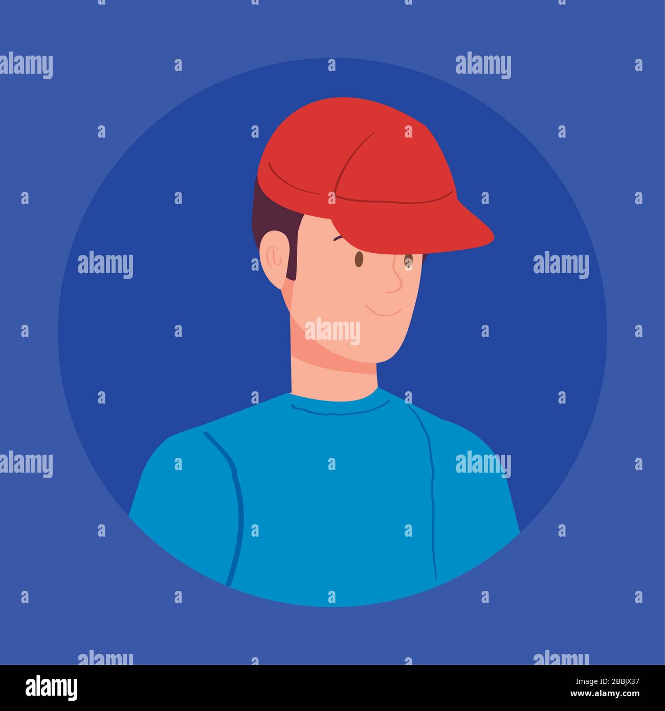 Man in cloth cap Stock Vector Images - Alamy