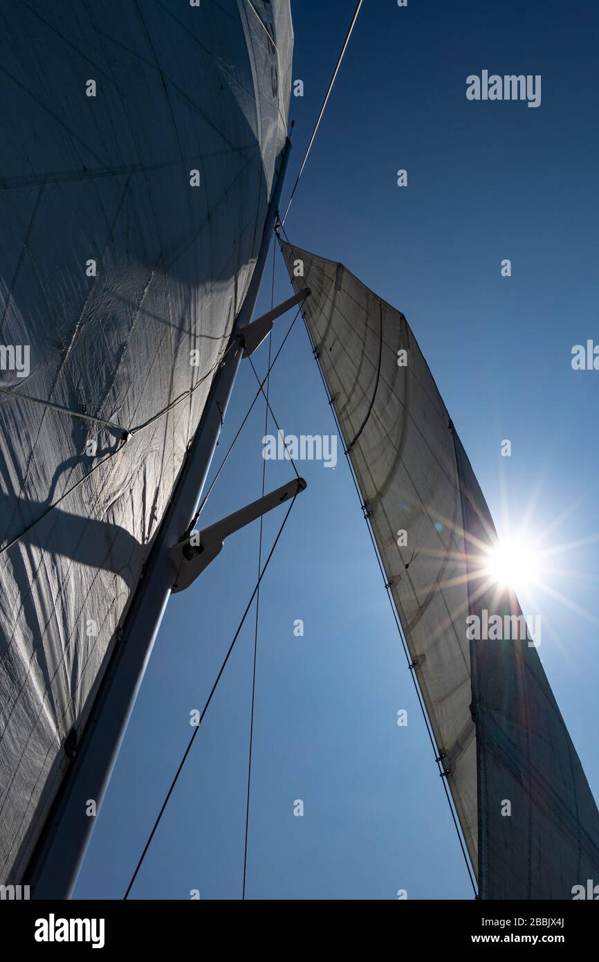 Sails in the wind hi-res stock photography and images - Alamy