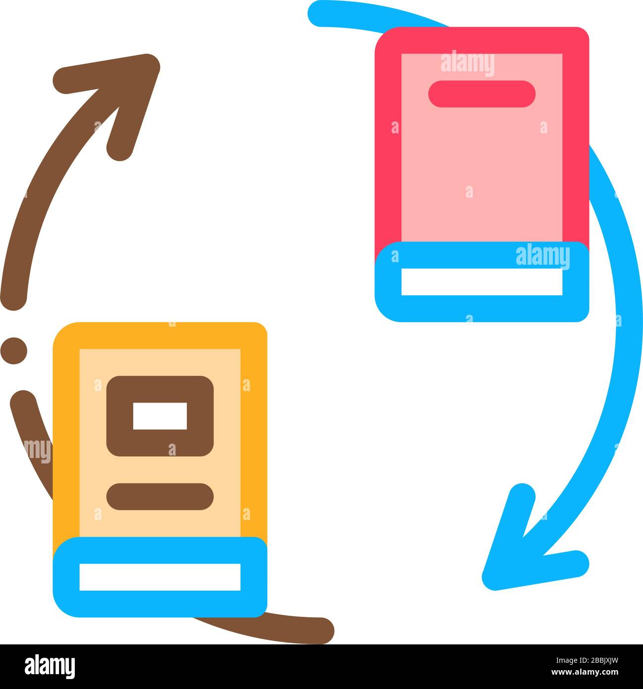 book sharing icon vector outline illustration Stock Vector Image & Art ...