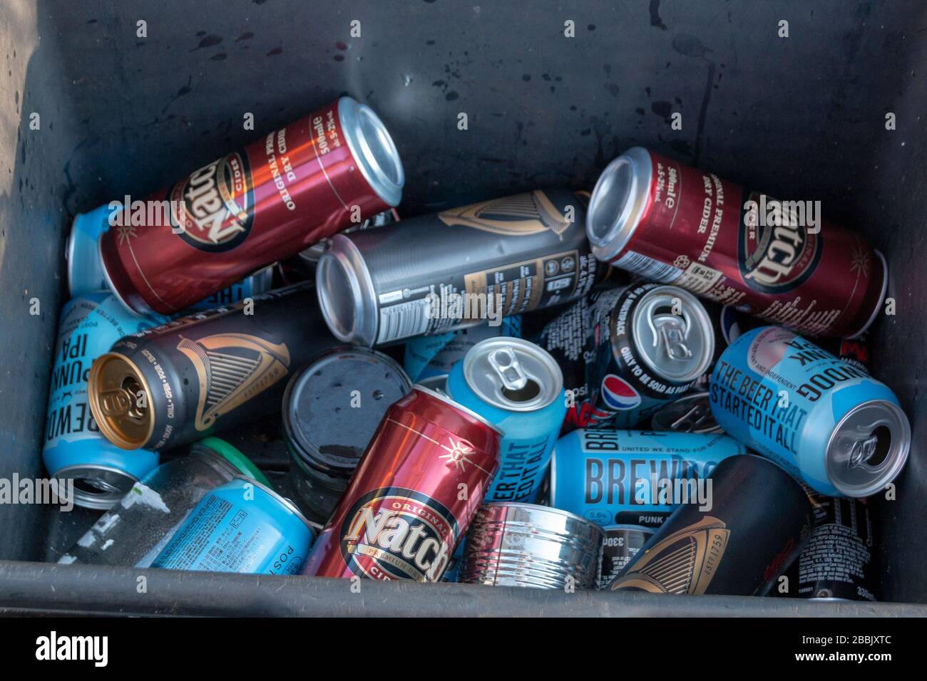 Alcohol bottles bin hi-res stock photography and images - Alamy