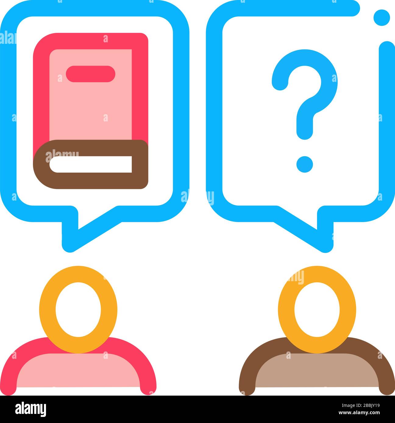 Book discussion dialogue icon Cut Out Stock Images & Pictures - Alamy