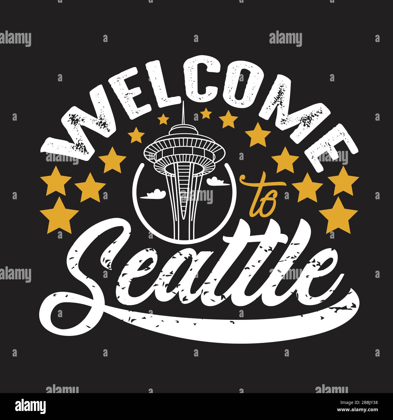 Seattle Quotes and Slogan good for Print. Welcome to Seattle Stock ...