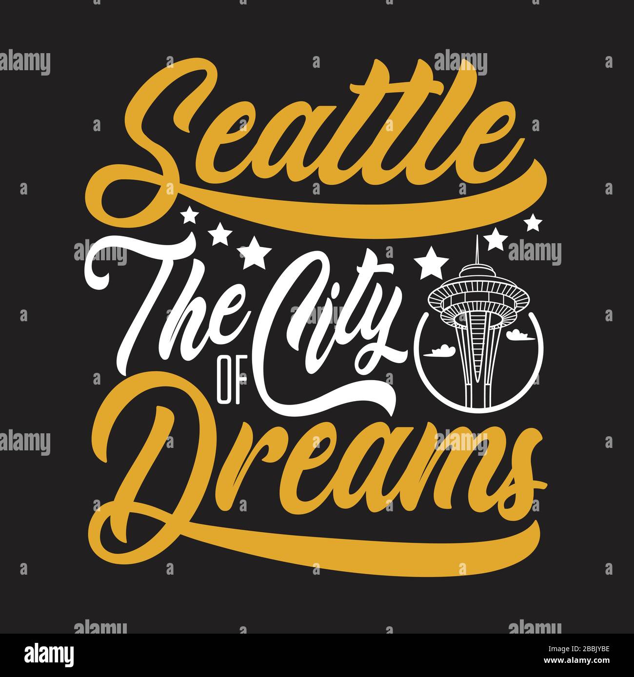 Seattle calligraphy Stock Vector Images - Alamy