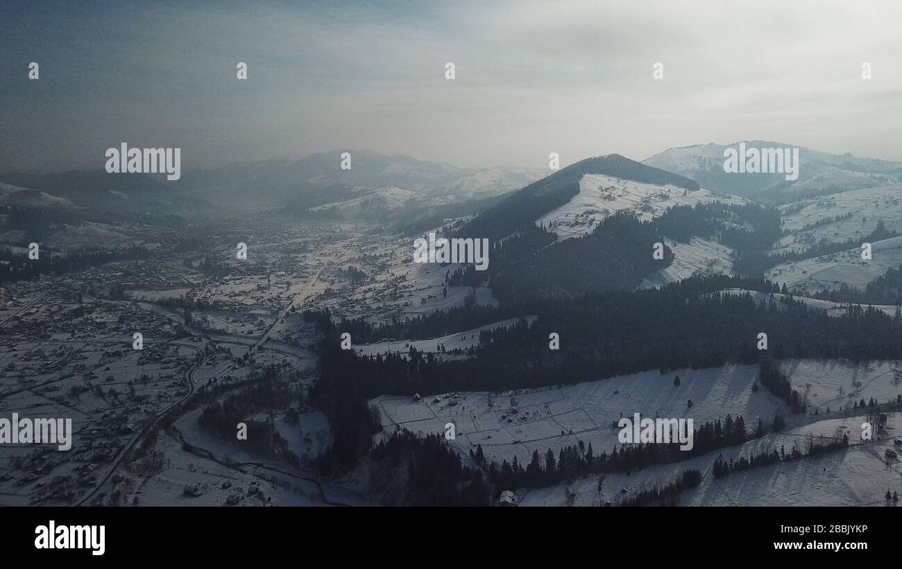 Aerial fly over frozen hi-res stock photography and images - Alamy