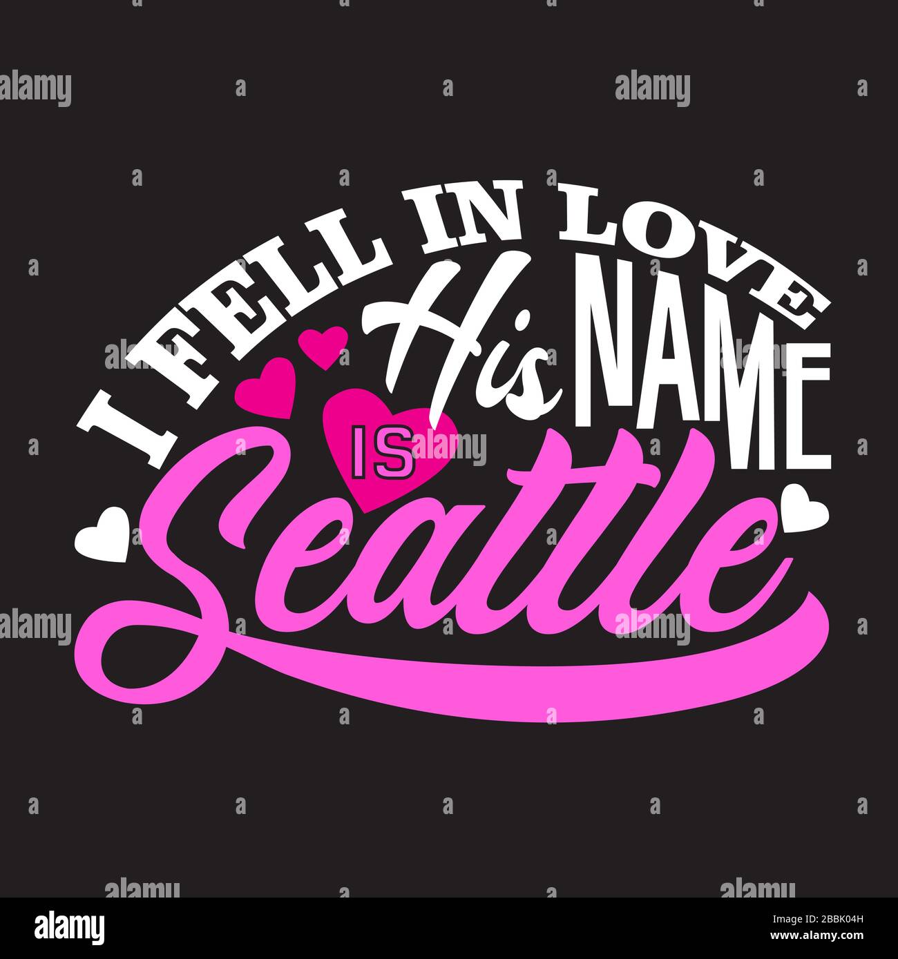 Seattle calligraphy Stock Vector Images - Alamy