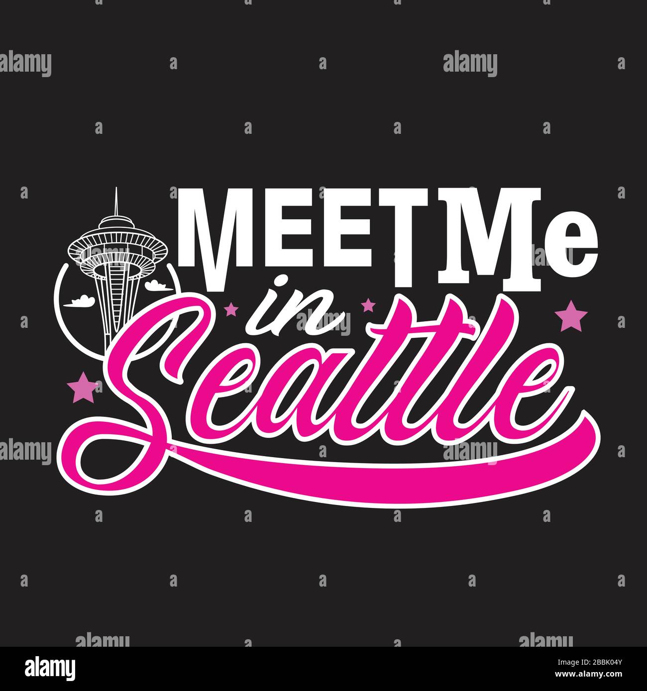 Seattle calligraphy Stock Vector Images - Alamy