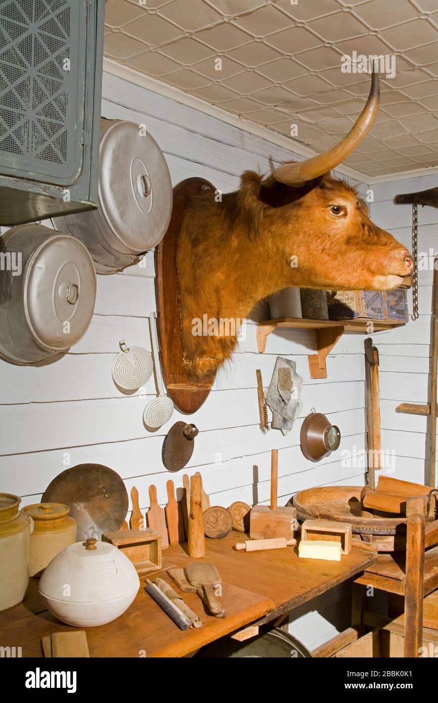 Butter factory in the Pioneer Village Museum,Central Business District ...