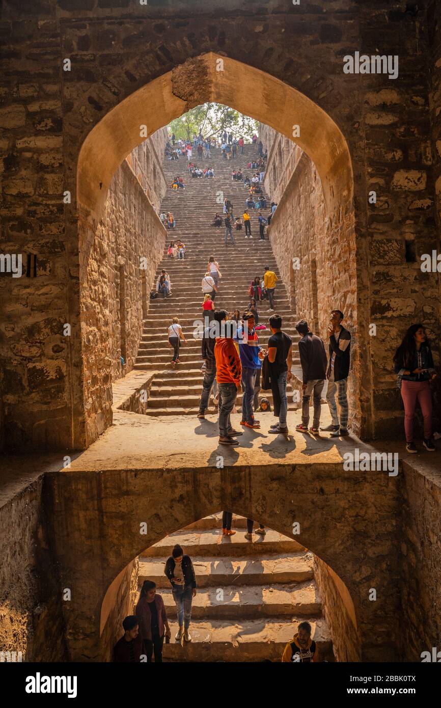 Agrasen ki Baoli is a 60-meter long and 15-meter wide historical step ...