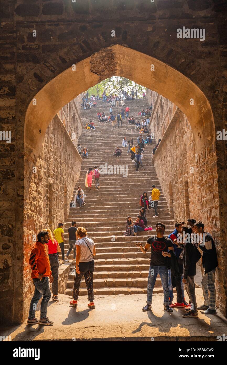 Agrasen ki Baoli is a 60-meter long and 15-meter wide historical step ...