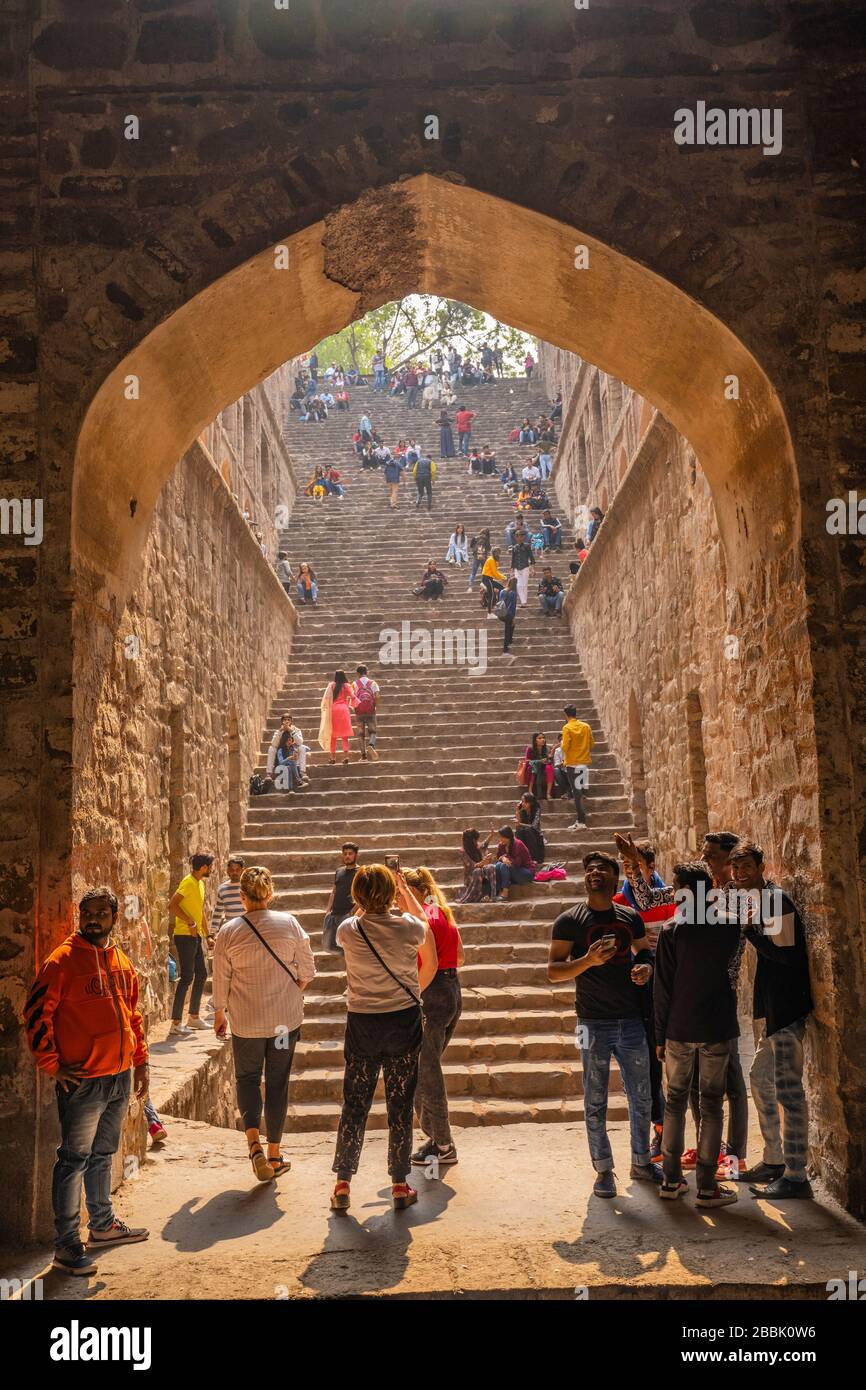 Agrasen ki Baoli is a 60-meter long and 15-meter wide historical step ...