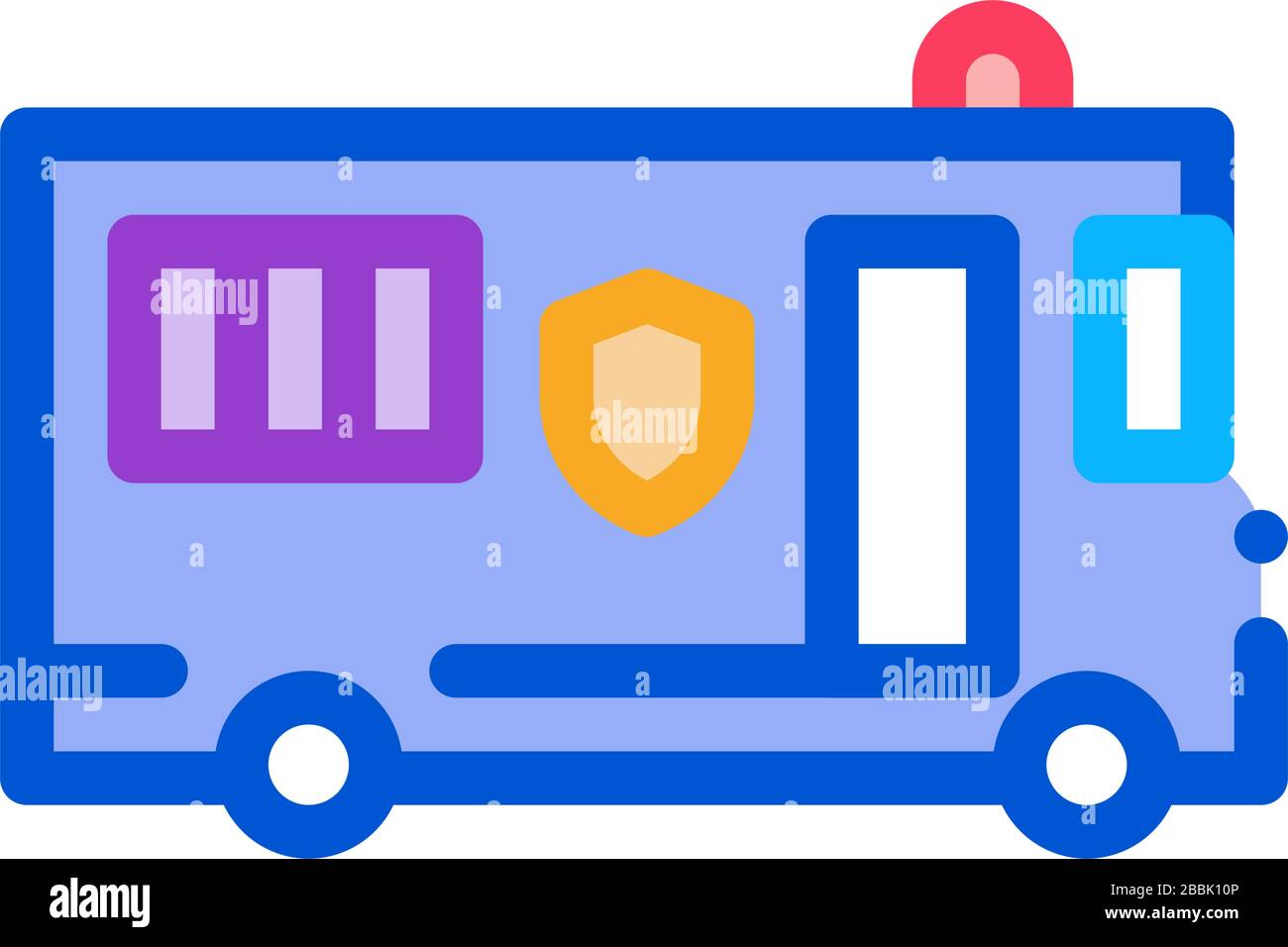 mobile bus icon vector outline illustration Stock Vector Image & Art ...
