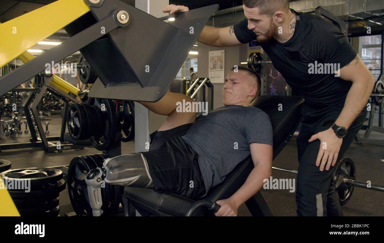 Slow motion man prosthetic leg hi-res stock photography and images - Alamy