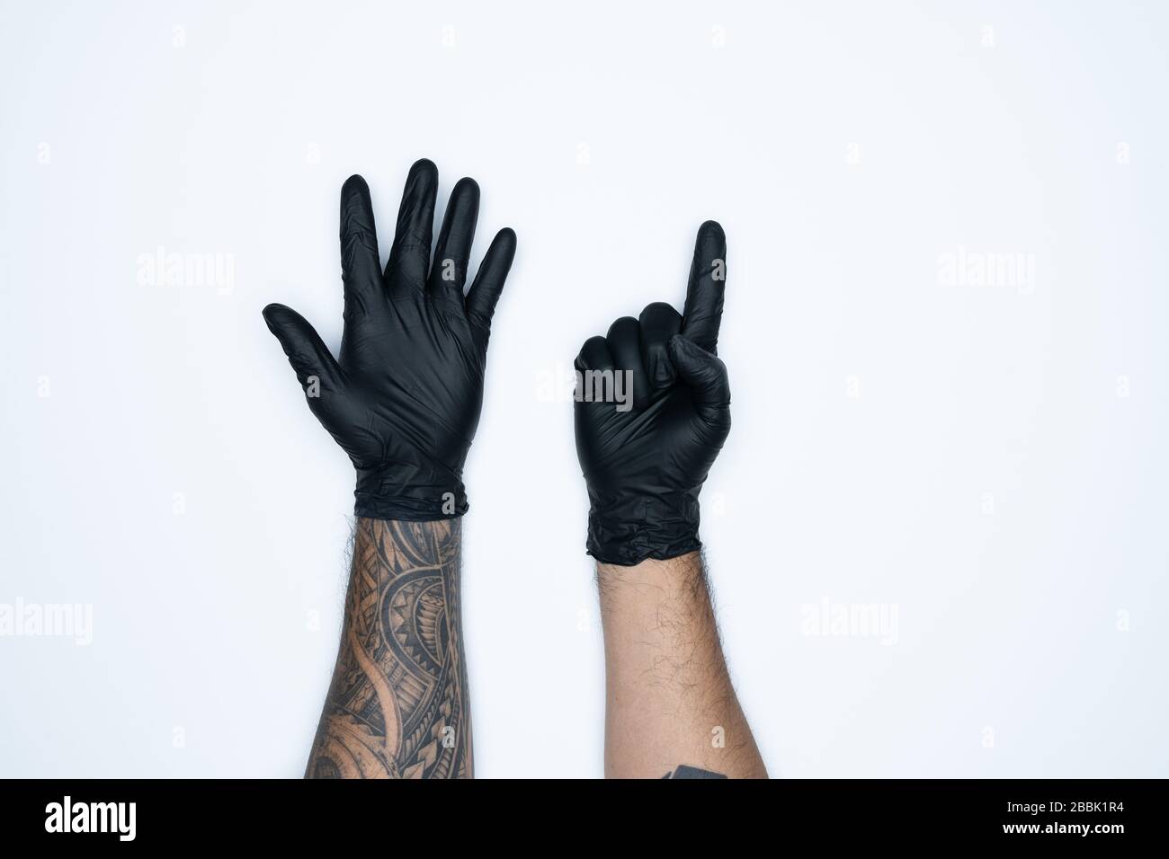 Six finger glove hi-res stock photography and images - Alamy