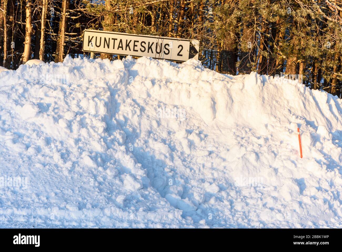 Signs at Pello railway stop in Pello Finland Stock Photo - Alamy