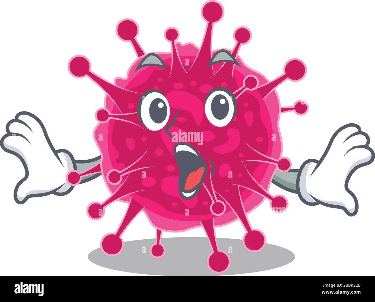 Shocked bacteria cartoon Cut Out Stock Images & Pictures - Alamy