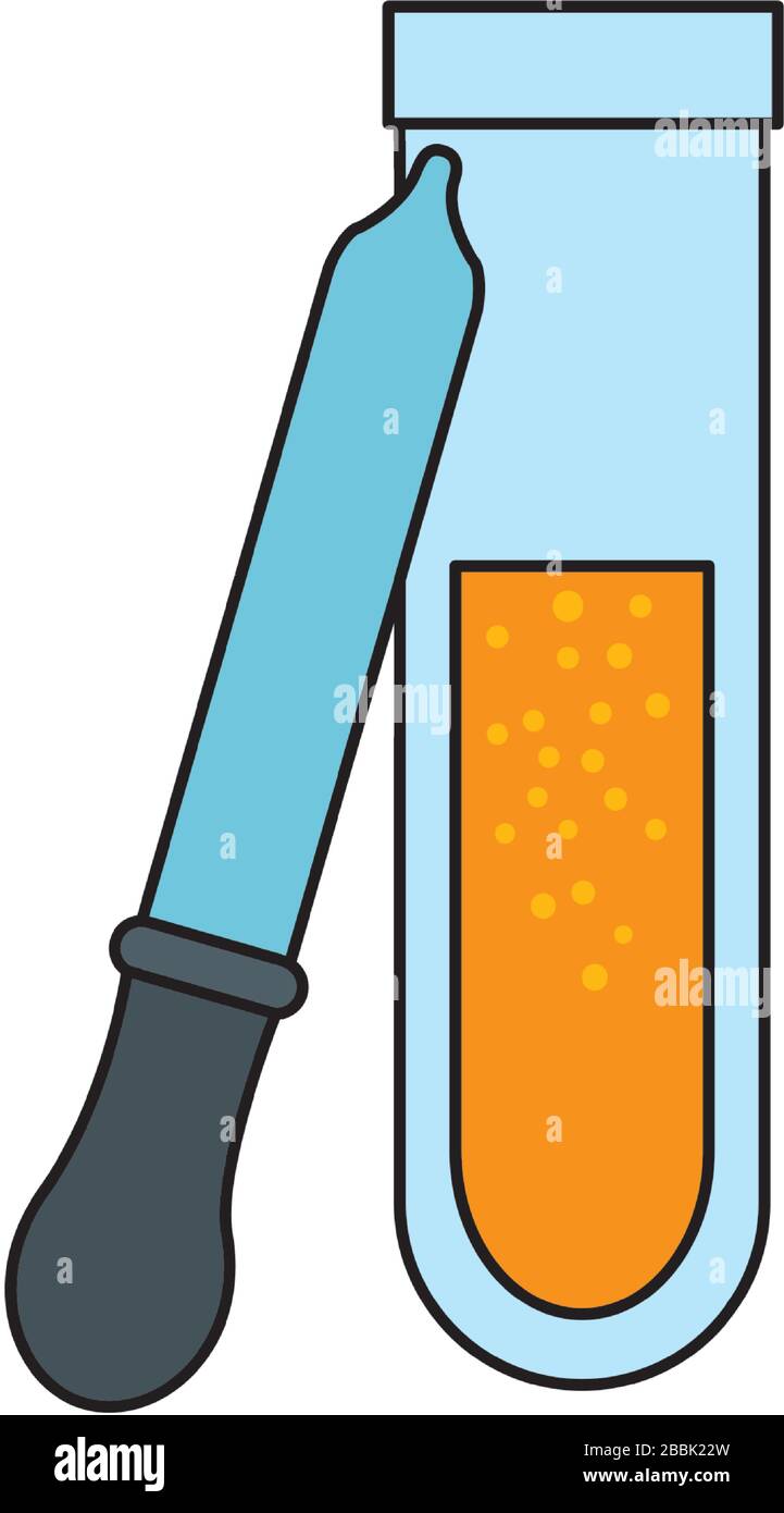 Test tubes dropper Stock Vector Images - Alamy