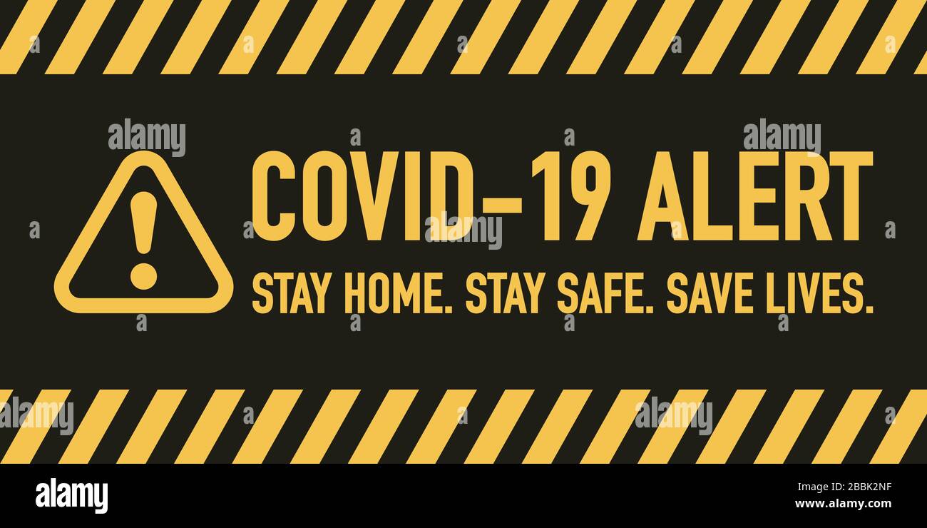 Stay home, Stay save, Save lives signage vector design concept. Stop ...