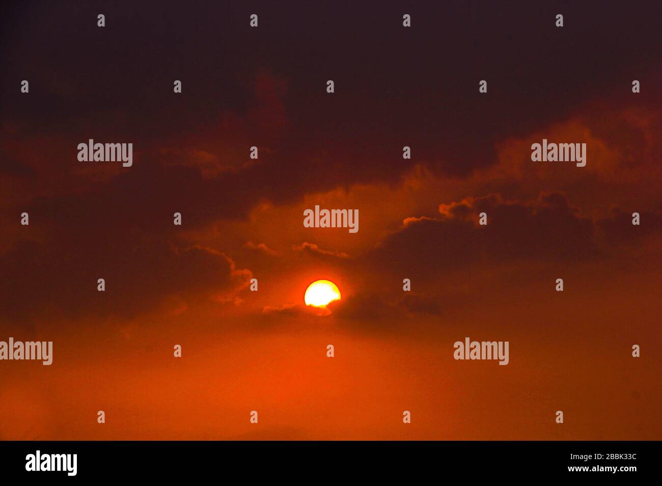 Beautiful Sunrise and Sunset View in India Stock Photo - Alamy