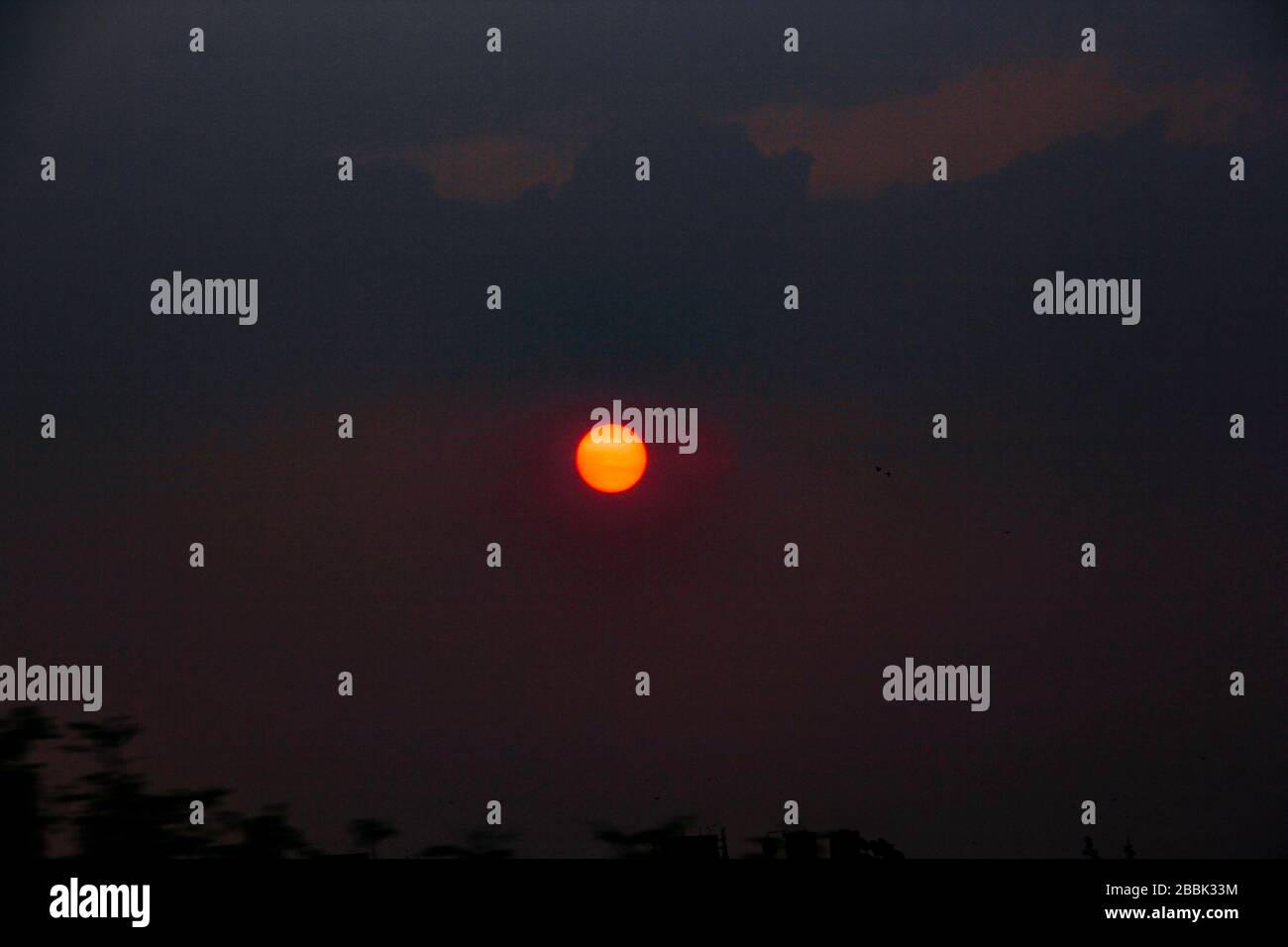 Beautiful Sunrise and Sunset View in India Stock Photo - Alamy