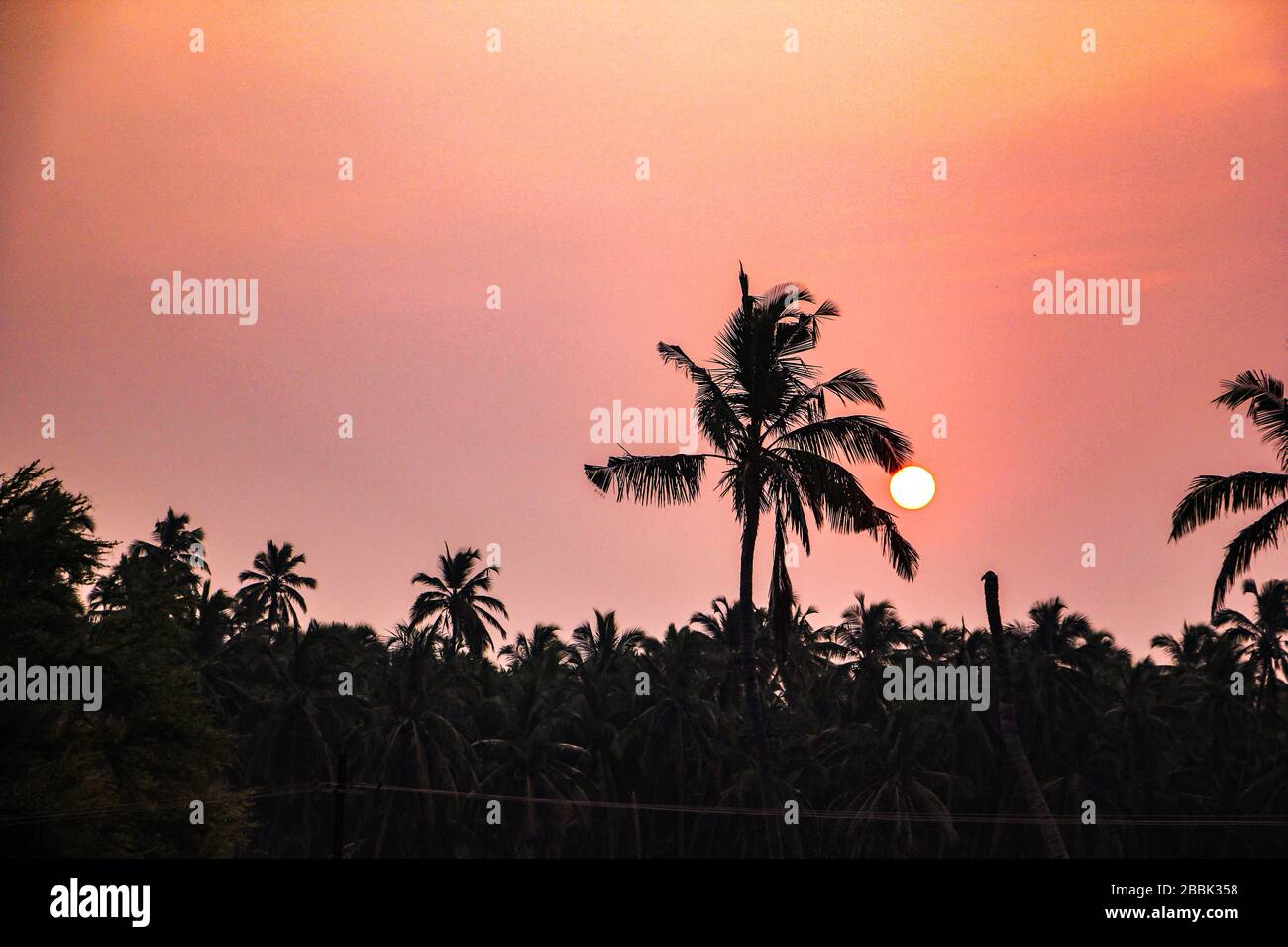 Beautiful Sunrise and Sunset View in India Stock Photo - Alamy