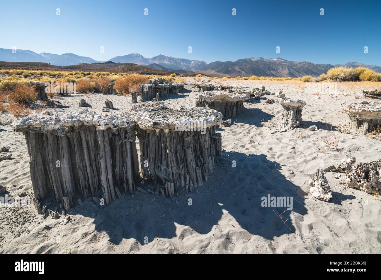 Sand Tufa at Navy Beach, Mono Lake Tufa State Natural Reserve ...