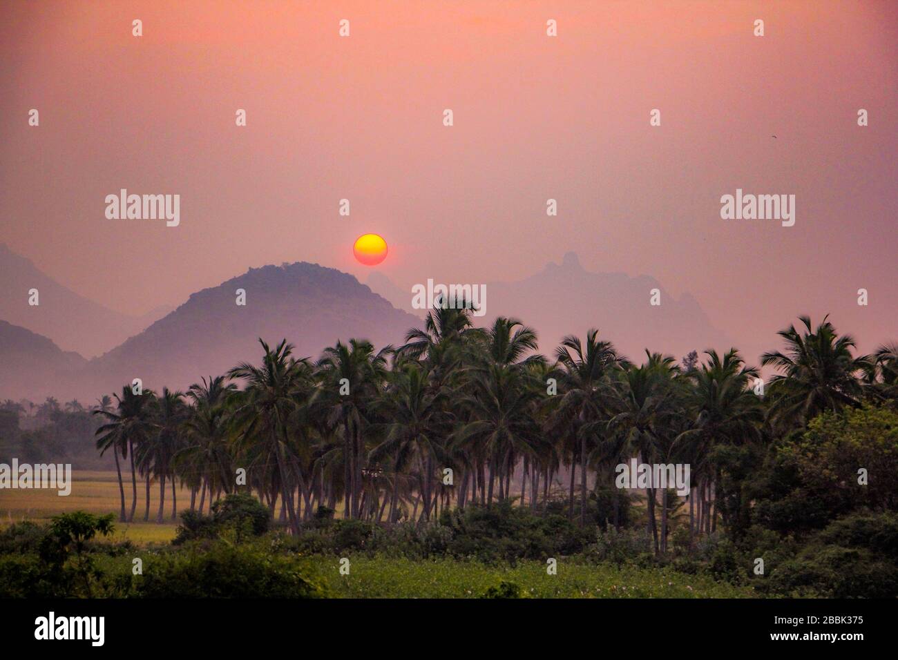 Beautiful Sunrise and Sunset View in India Stock Photo - Alamy