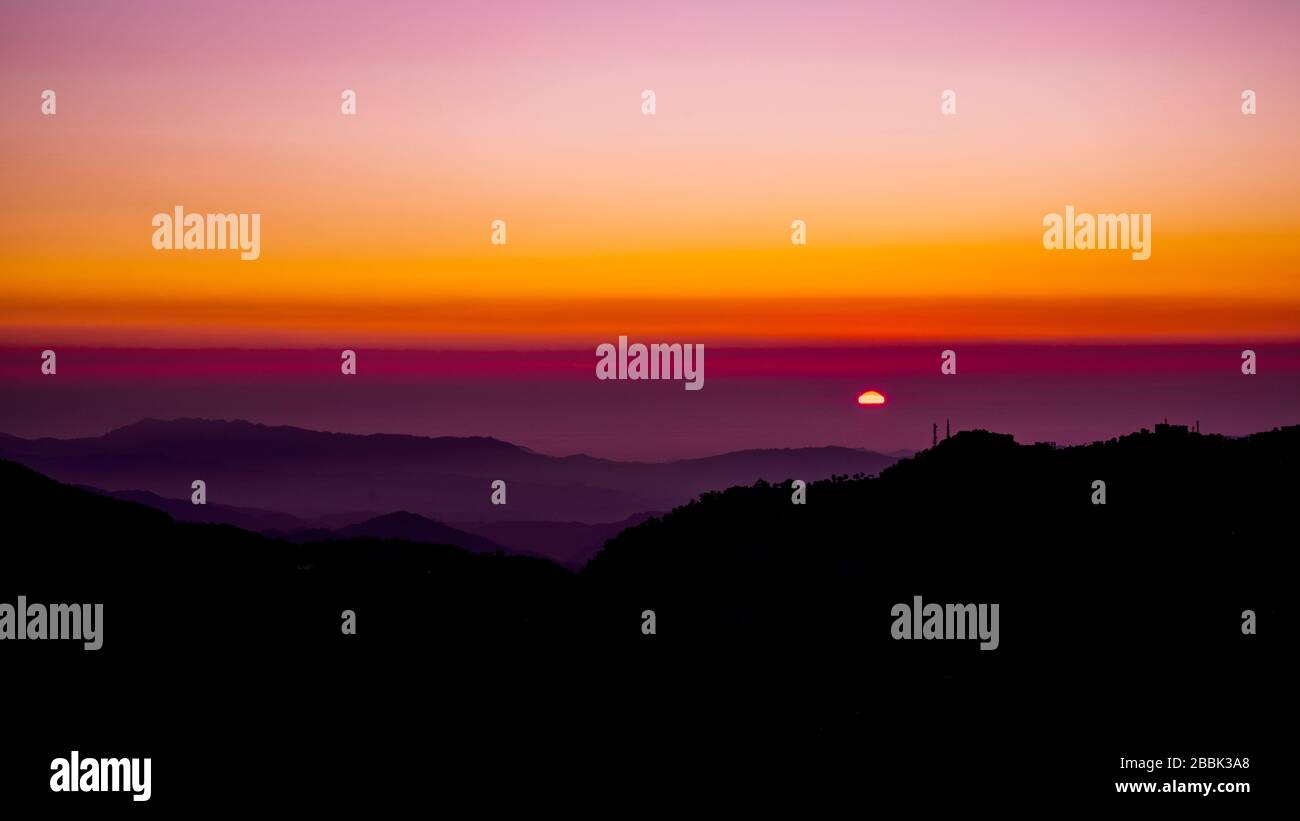 Beautiful Sunrise and Sunset View in India Stock Photo - Alamy