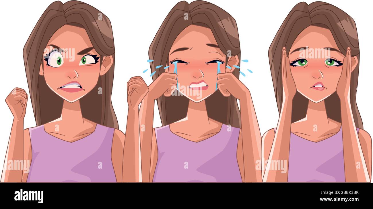 group of women with stress symptoms Stock Vector Image & Art - Alamy
