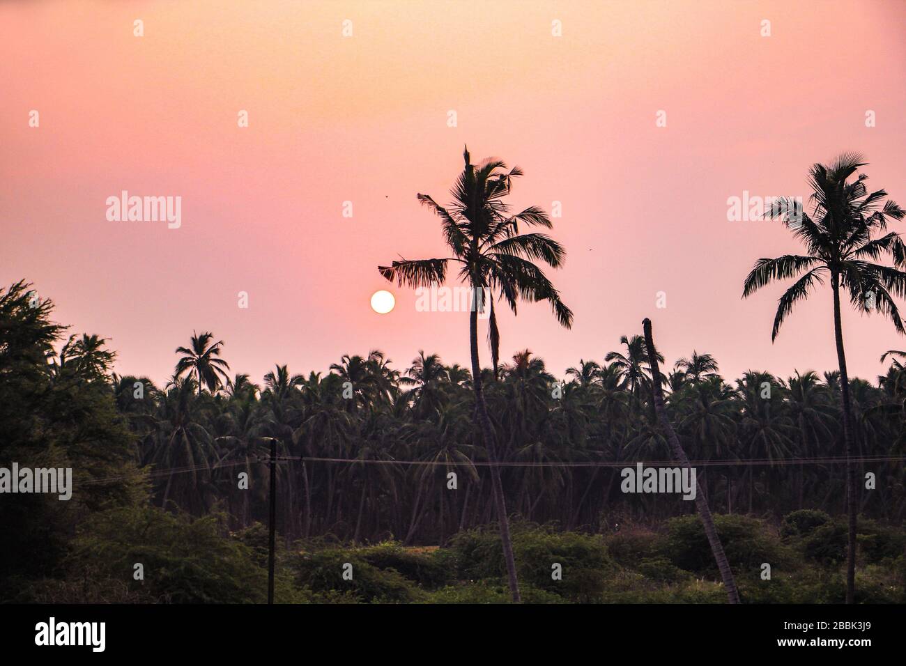 Beautiful Sunrise and Sunset View in India Stock Photo - Alamy