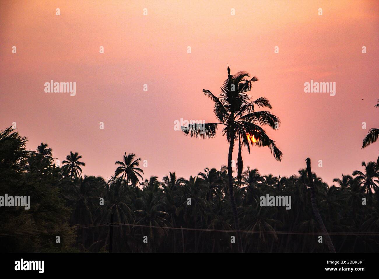 Beautiful Sunrise and Sunset View in India Stock Photo - Alamy
