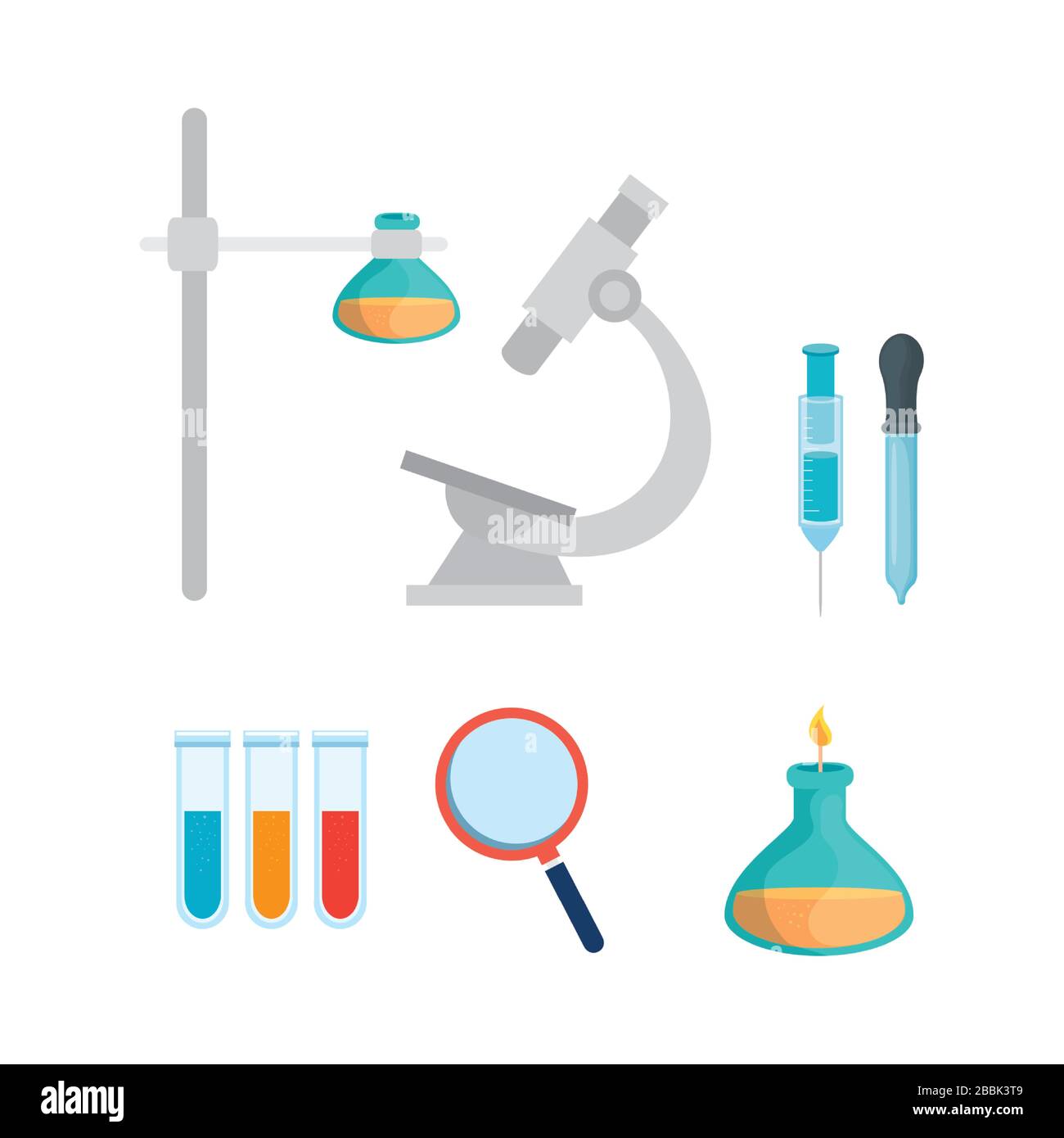 set of laboratory instruments icons Stock Vector Image & Art - Alamy