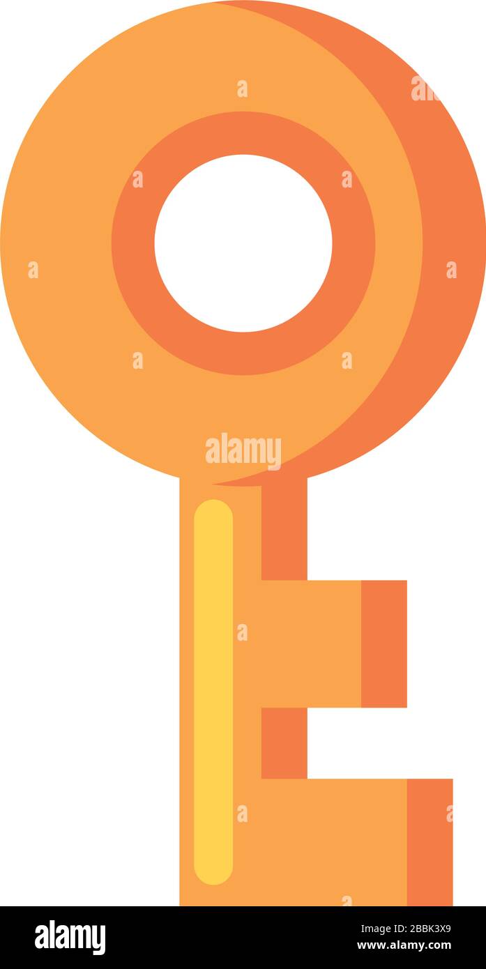 door key on white background vector illustration design Stock Vector ...