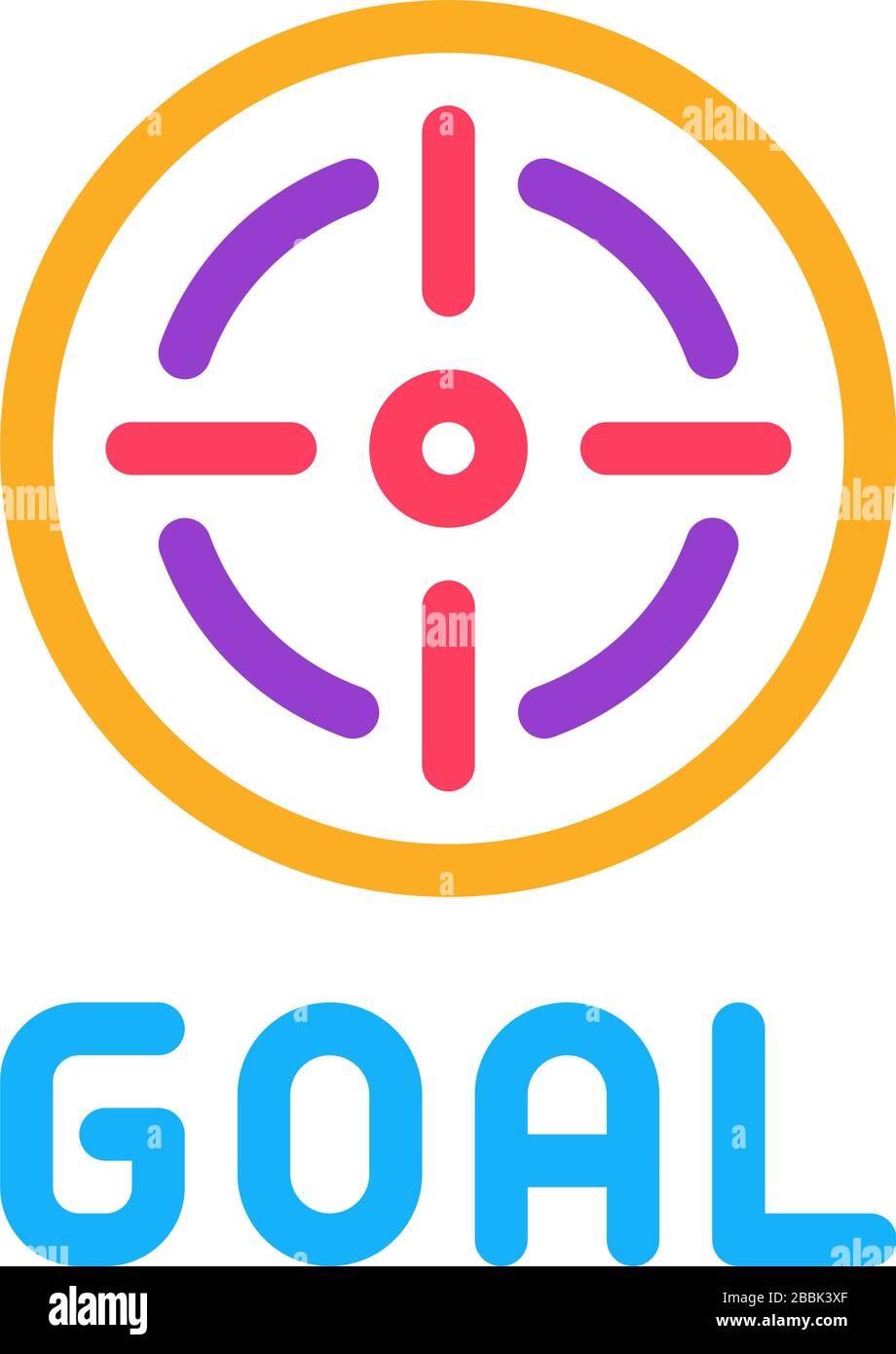 Planet target icon outline hi-res stock photography and images - Alamy