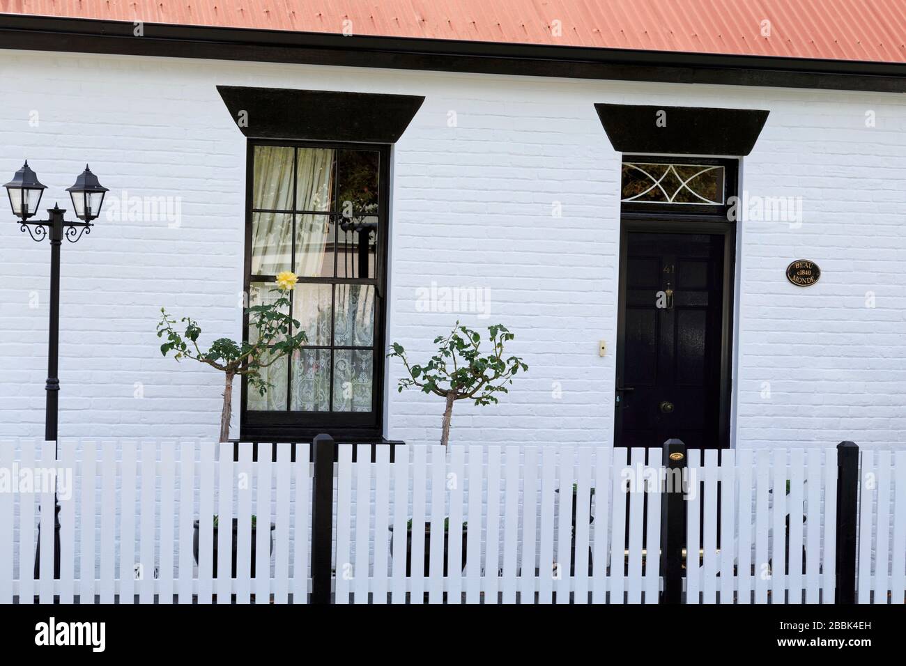 Arthur Circus, Historic Battery Point District, Hobart, Tasmania Island ...