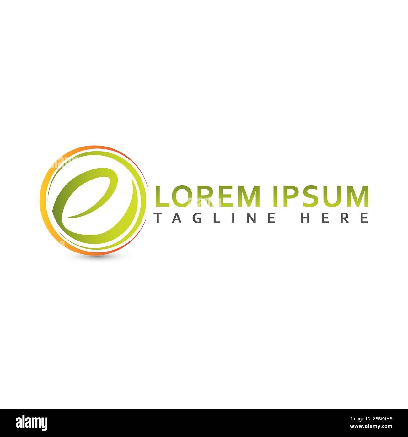Creative circle initial E Letter Logo Design vector illustrations Stock ...