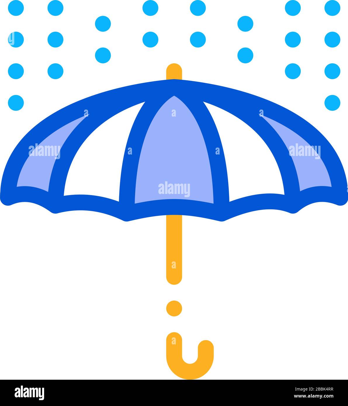 rain umbrella icon vector outline illustration Stock Vector Image & Art - Alamy