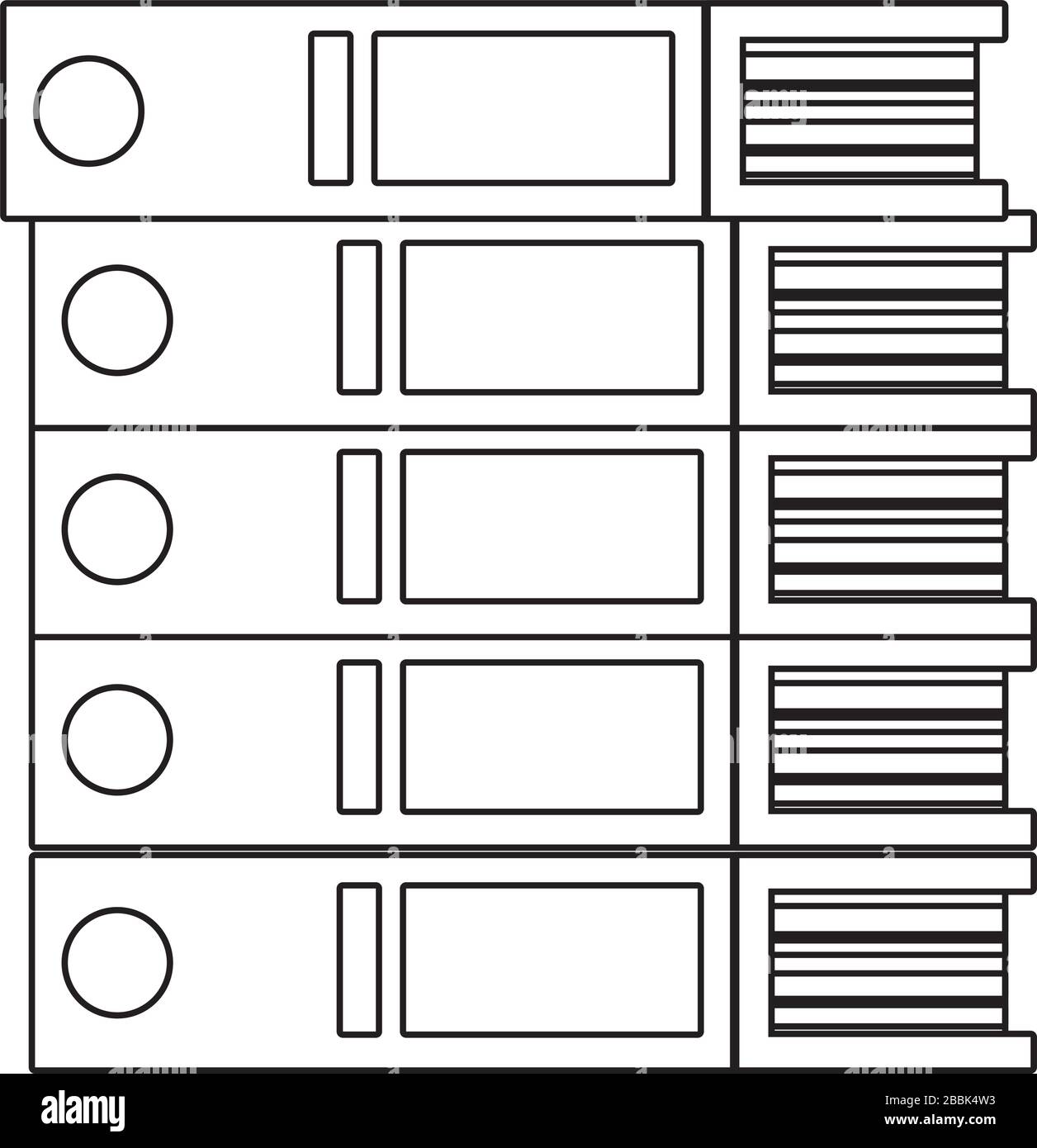 Office documents books file Cut Out Stock Images & Pictures - Alamy